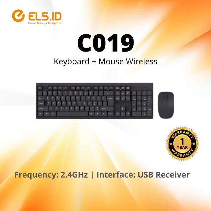 Jual Mikuso C019 Bundle Keyboard + Mouse Wireless - Kota Yogyakarta - ELS Computer | Tokopedia