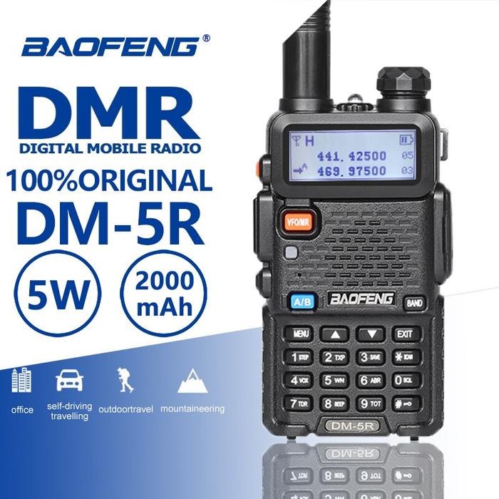 Jual HT BOFENG BAOPENG DM5R Digital Radio Analog Dual Band 5Watt DM5R ...