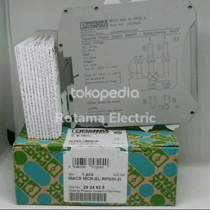 Jual REPEATER POWER SUPPLY 4-20mA I/O PHOENIX CONTACT MACX MCR-SL-RPSSI ...