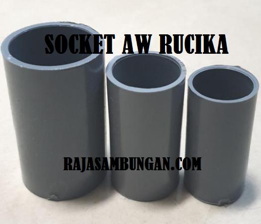 Jual Sock AW 1 inch Shock Tanpa Drat Fitting Pralon Soket Pvc Rucika ...