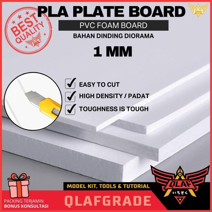 Jual PLA PLATE BOARD PVC FOAM diorama dinding maket scale model ...