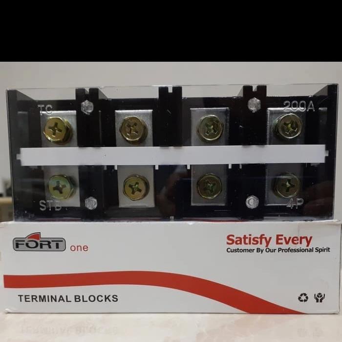 Jual Terminal Block TC-2004 / TC2004 4 Pole 200A Fort Terminal Block TC ...