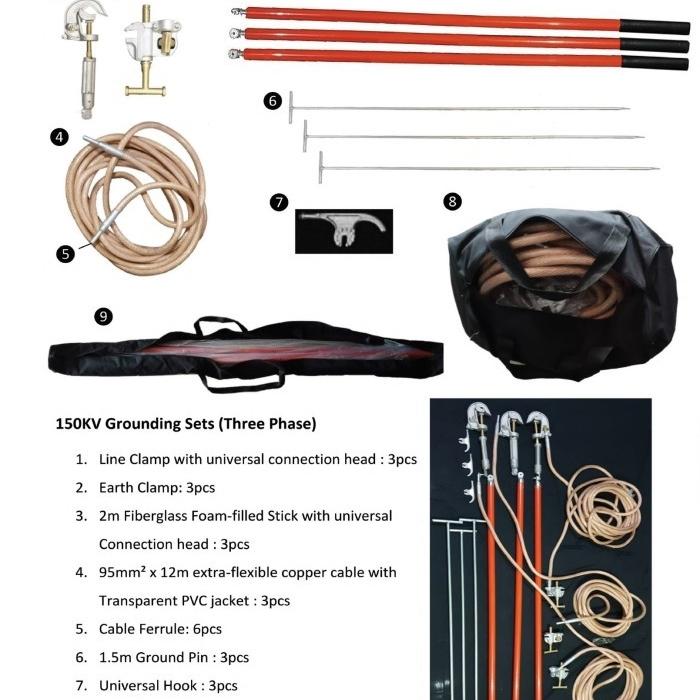 Jual Stick Grounding Forza/ Grounding PLN / stik Grounding set 150KV ...
