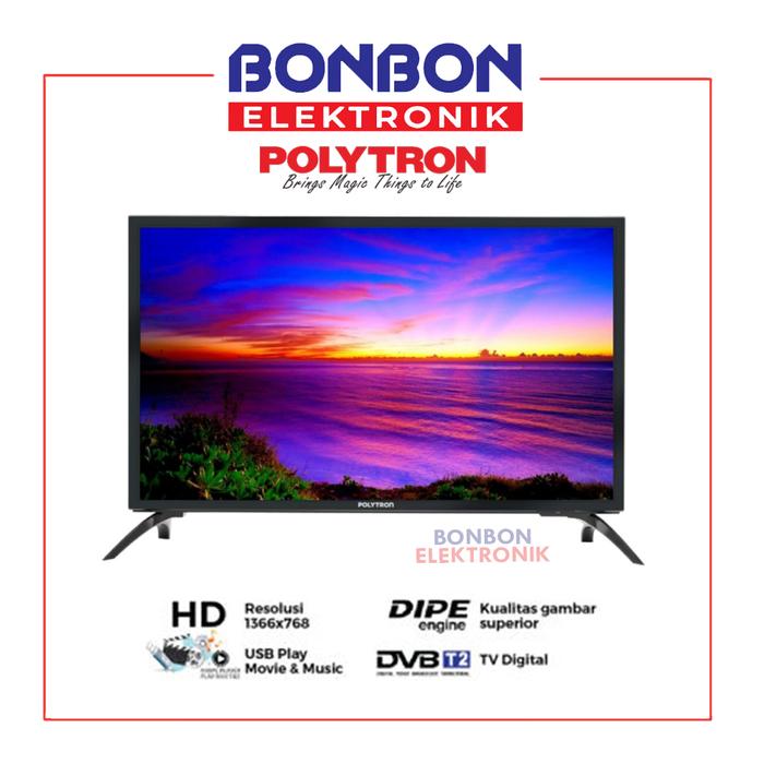 Promo Polytron LED Digital TV 32 Inch PLD 32V1753 DVB-T2 HD Ready Cicil ...