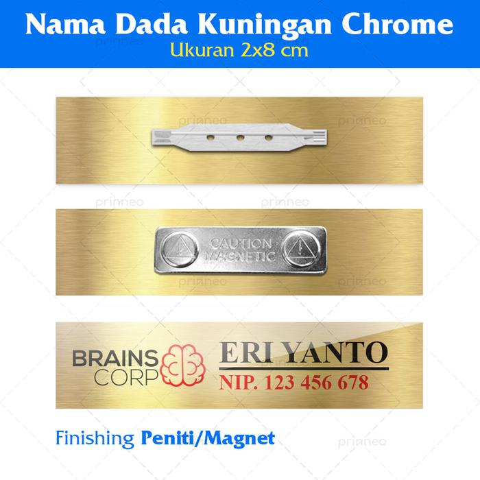 Jual Papan Nama Dada Pin Custom Nama / Logo - Papan Nama Dada Karyawan ...