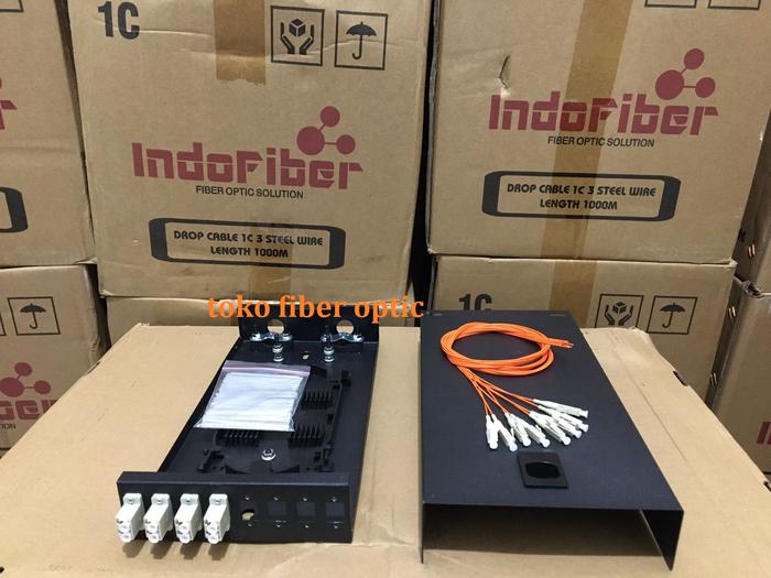 Jual Roset besi 8 core LC MM komplit / mini OTB besi/ roset fiber optic ...