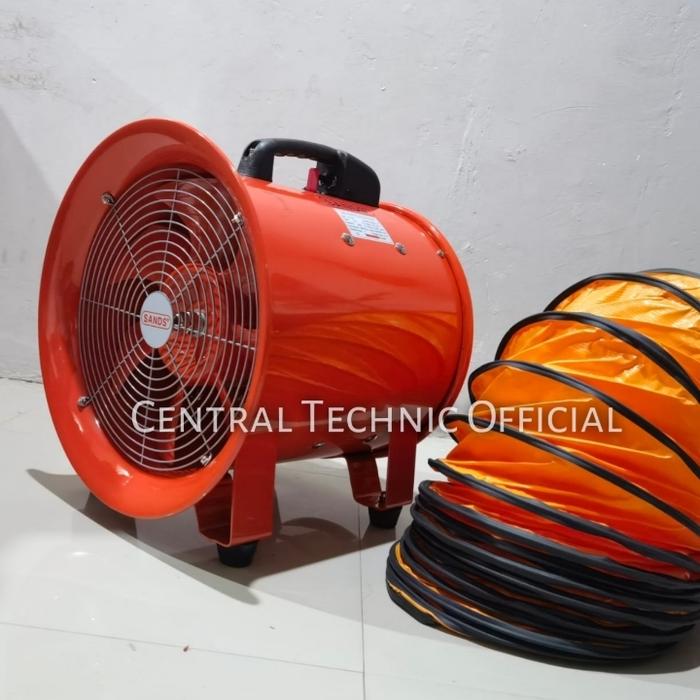 Jual Kipas Ventilator Portable Blower 12 inch 12" Plus Flexible Duct 5 ...