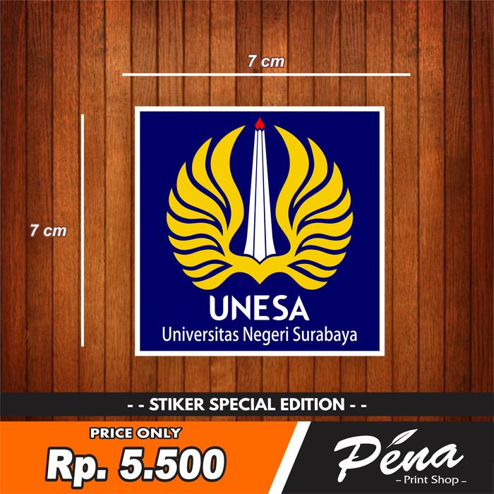 Jual Sticker Stiker UNESA Universitas Negeri Surabaya - Kab. Cirebon ...