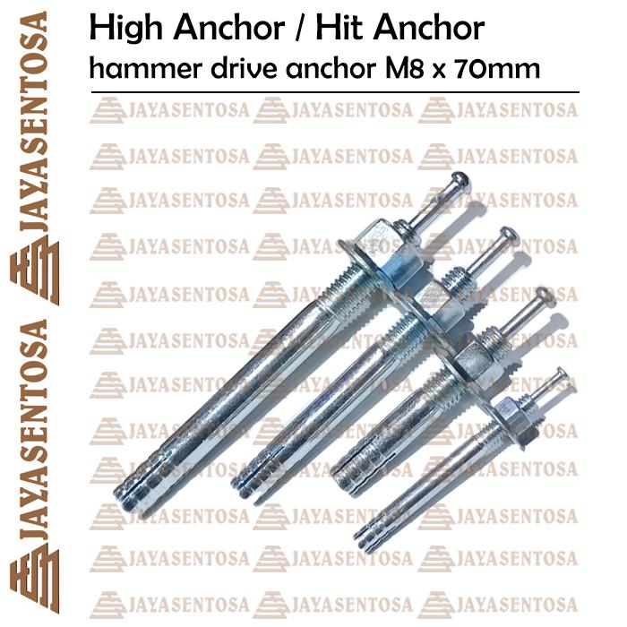 Jual High Anchor / Dynabolt ketok M8 x 70mm galvanis - Jakarta Pusat ...