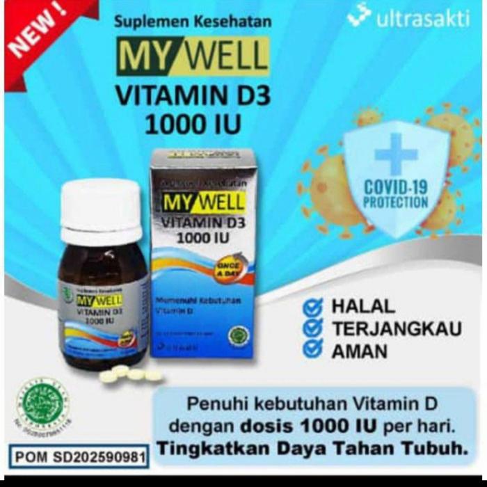 Jual My Well Vitamin D3 1000 iu 20 Tablet Original Mywell Vitamin D - Kota Depok - PhoneLabsJKT ...