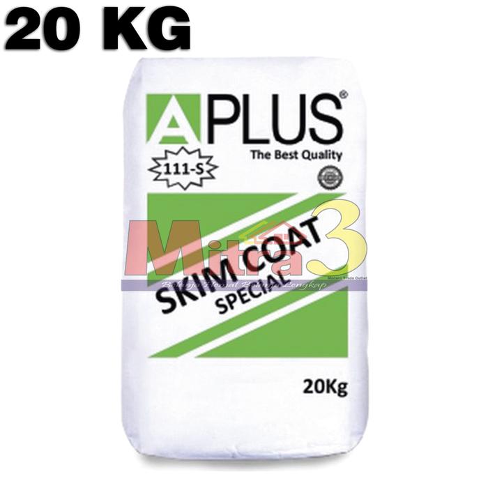 Jual Plamir Dinding APLUS Special Hijau 20 KG / Skimcoat Plamur Tembok ...