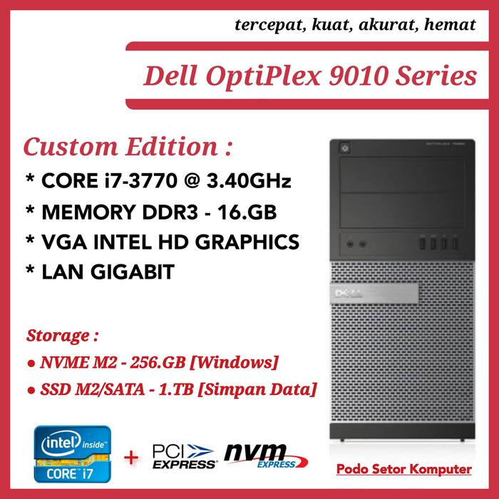 Jual DELL OptiPlex 9010 CPU PC KOMPUTER SUPER XPRESS [Custom Edition ...