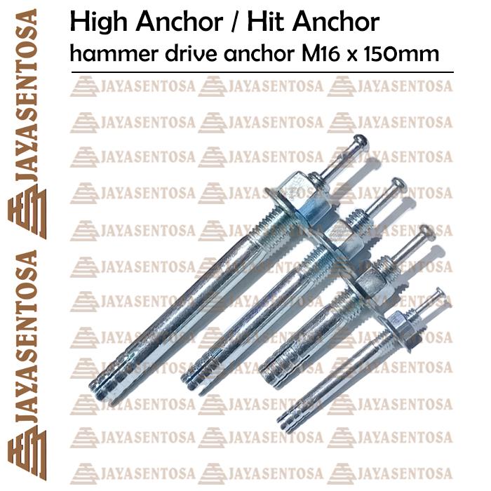 Jual High Anchor / Dynabolt ketok M16 x 150mm galvanis - Jakarta Pusat ...