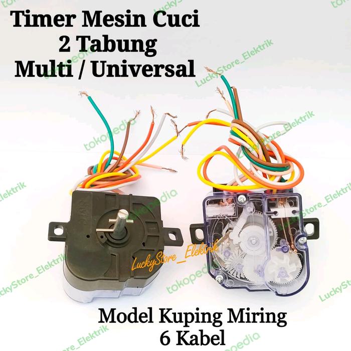 Jual TIMER WASH MESIN CUCI 2 TABUNG UNIVERSAL MODEL KUPING MIRING 6 ...