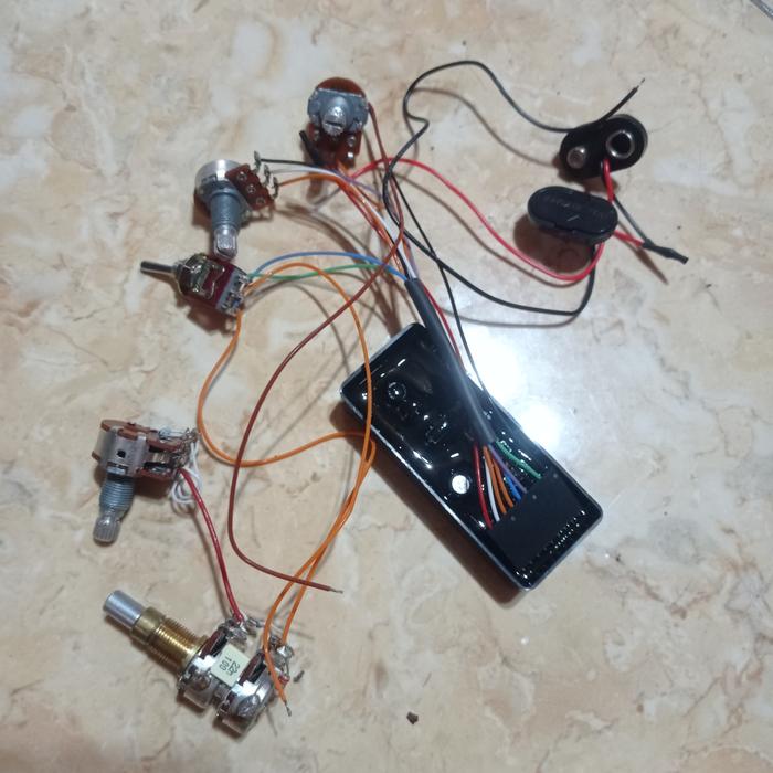 Jual Preamp Bass 4 Chanel 2 Band Plus Double Potensio Preamp Bass Aktif ...