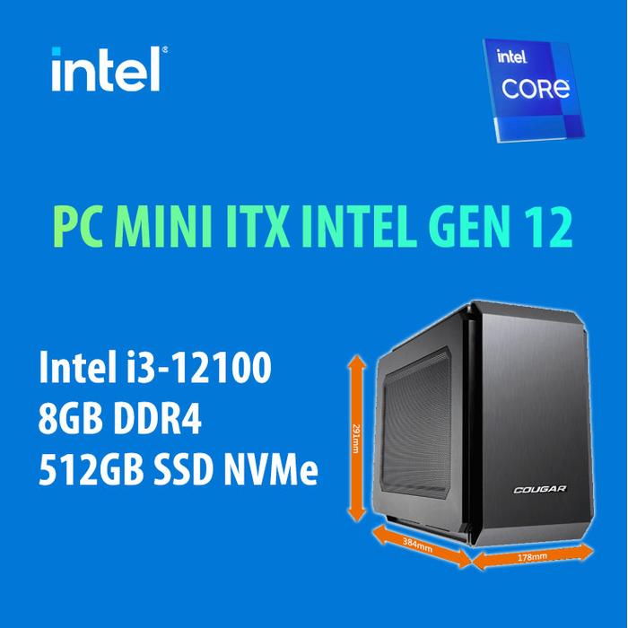 Jual PC MINI ITX INTEL GEN 12 | i3 12100 | 8GB | 512GB SSD NVMe - Kota ...