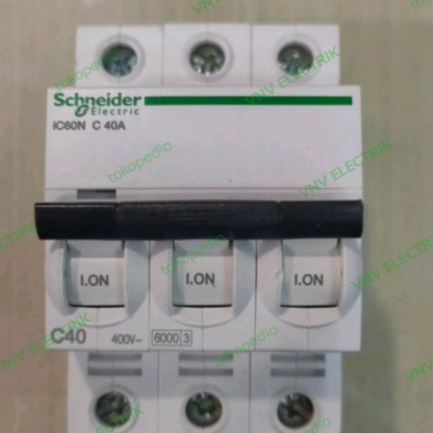 Jual MCB IC60N 3P 6kA 40A SCHNEIDER - Jakarta Pusat - VNV ELECTRIK | Tokopedia