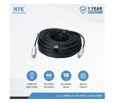 Jual Cable Hdmi 2.0 nyk 60 meter optical active 4k UHD-Kabel hdtv optic ...
