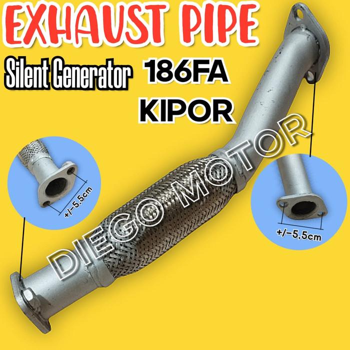 Jual 186F 186FA Exhaust Pipe Pipa Elbo Knalpot Genset Silent Solar ...
