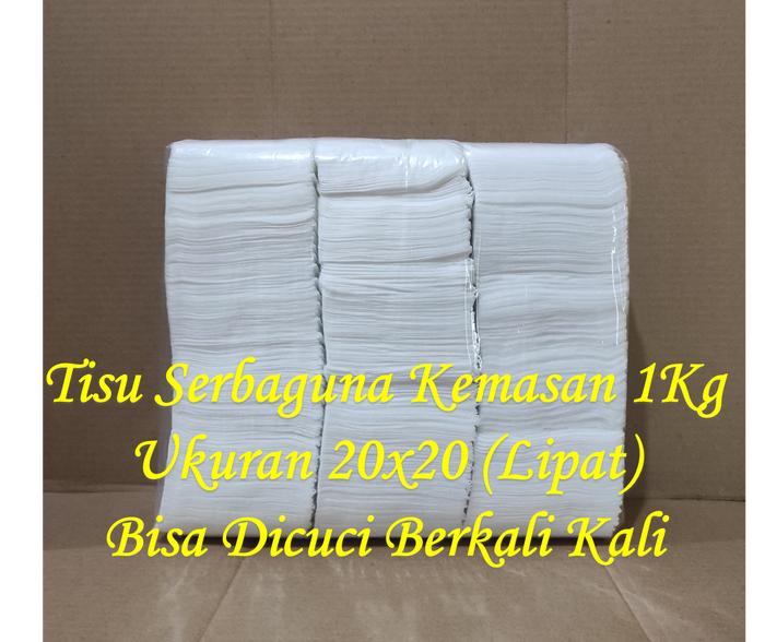 Jual Tisu Serbaguna Tisu Pengganti Kain Majun Putih Harga 1Kg - Kota ...