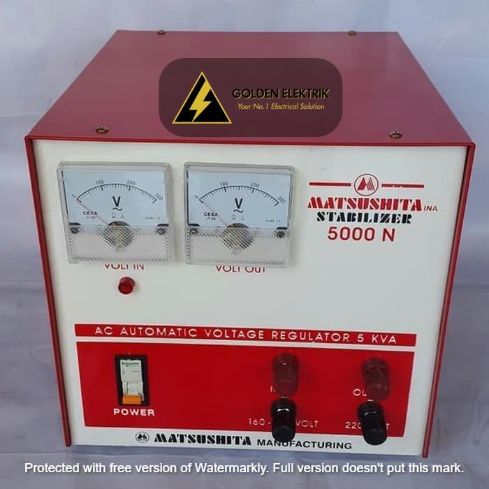 Jual STABILIZER M-SHITA/MATSUSHITA 5000VA 5KVA - 1PHASE (STAVOL ...