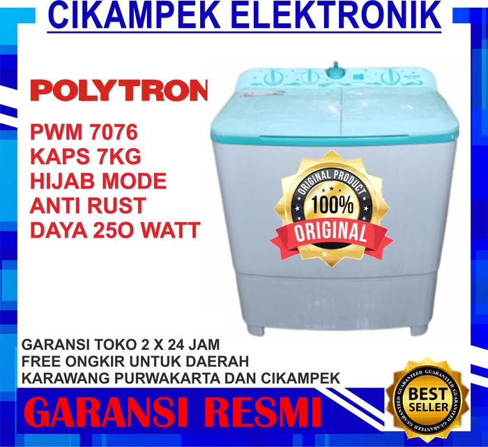 Jual MESIN CUCI POLYTRON PWM 7076 2 TABUNG 7KG - Kab. Karawang ...