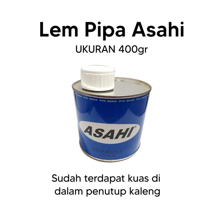 Jual LEM PIPA PVC KALENG ASAHI 400gram - Kota Manado - shoppaloca ...