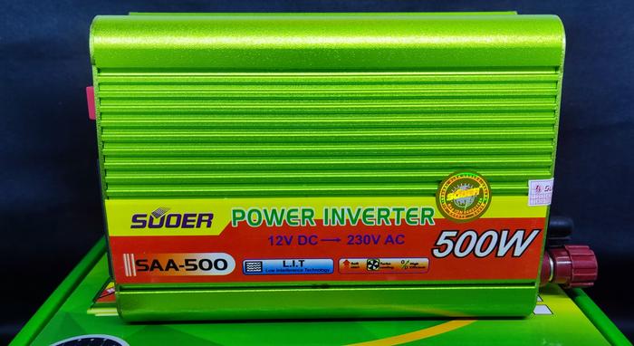 Jual Power Inverter Suoer SAA-500W, DC 12V To 230V AC With Buzzer And USB - Jakarta Barat ...