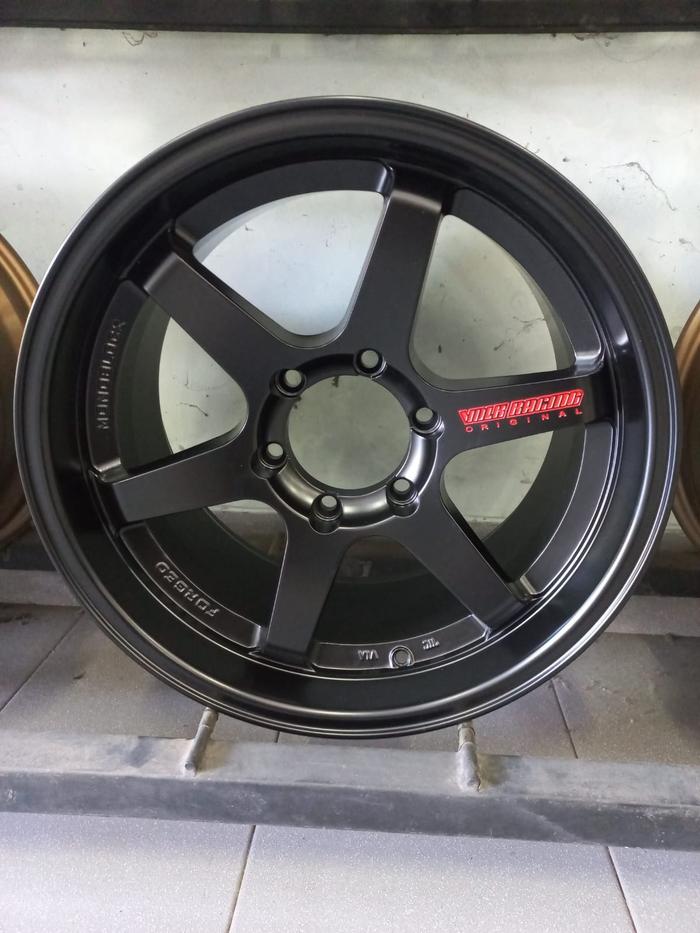 Jual Velg Rays TE-37. R-18. PCD 6x139.7. Satin Black with Red Letter ...