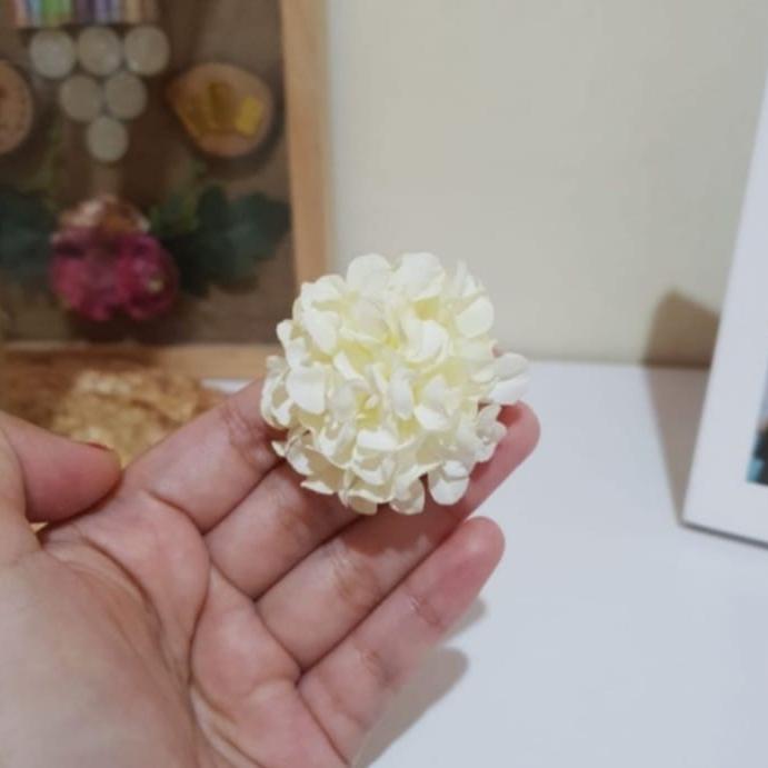 Jual Kepala Bunga Pompom Krisan Kuntum Hidrangea Hydrangea Artificial ...