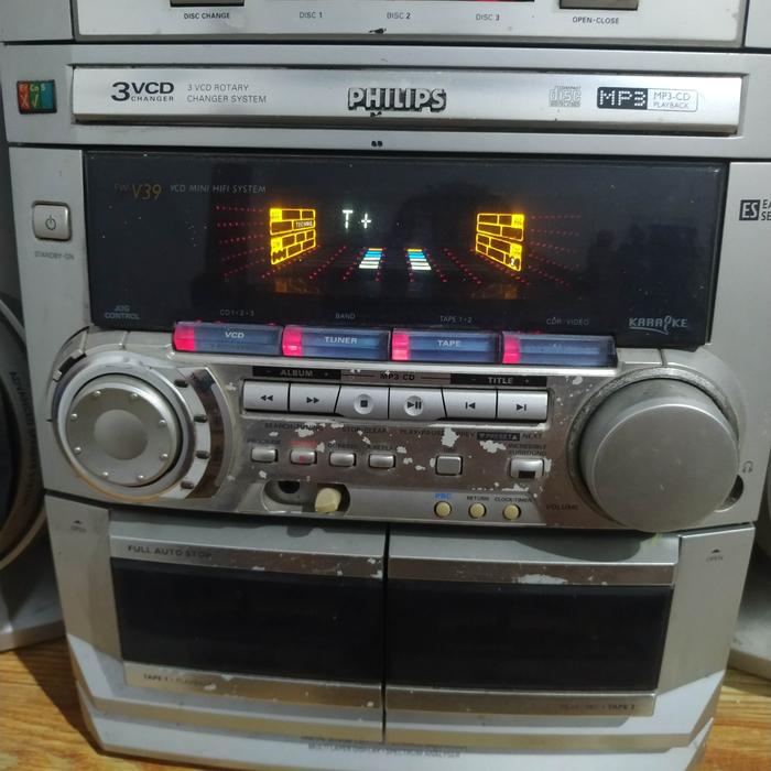 Jual ampli compo philips Fw v39 mini hi fi system amplifier - Kota ...