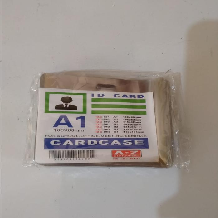 Jual Card Case A1 / Glue Card / Name Tag Tebal / PVC Tempat ID Card ...