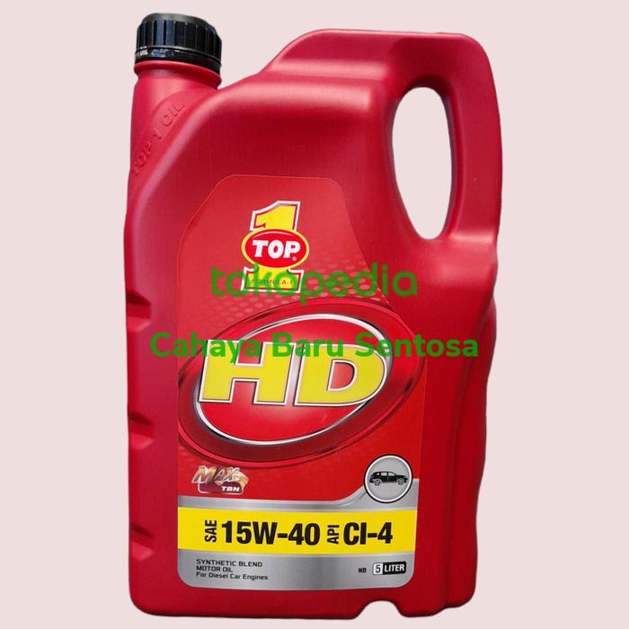 Jual 1 Galon Oli Mesin Top 1 Diesel 15w-40 Diesel Engine Oil (5 Liter ...