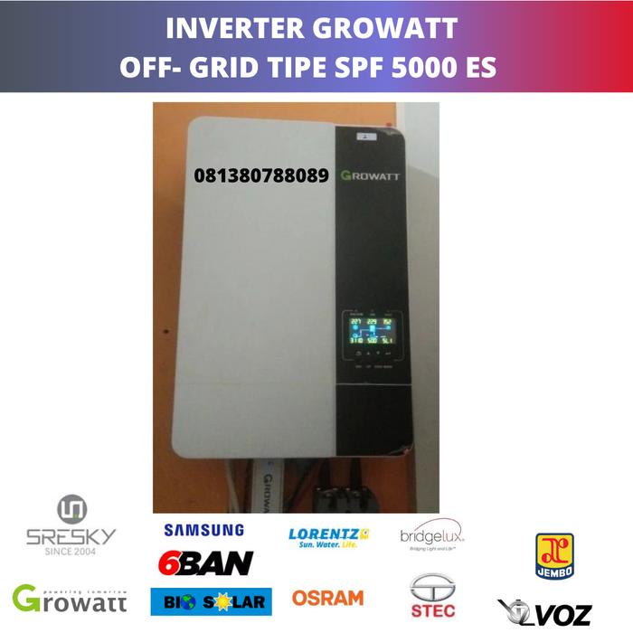 Jual Growatt 5000W / 5000VA Off-Grid Storage Inverter SPF 5000 ES + WiFi - Jakarta Barat ...