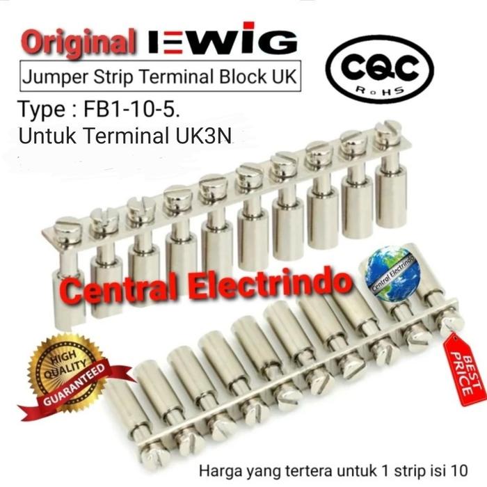 Jual Jumper Terminal Block UK2.5N & UK3N EWIG Type FB1 10-5. - Kota ...