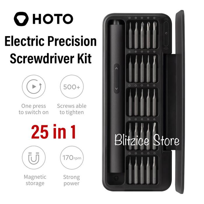 Promo Hoto Electric Precision Screwdriver Kit 25 in 1 Tool Obeng ...