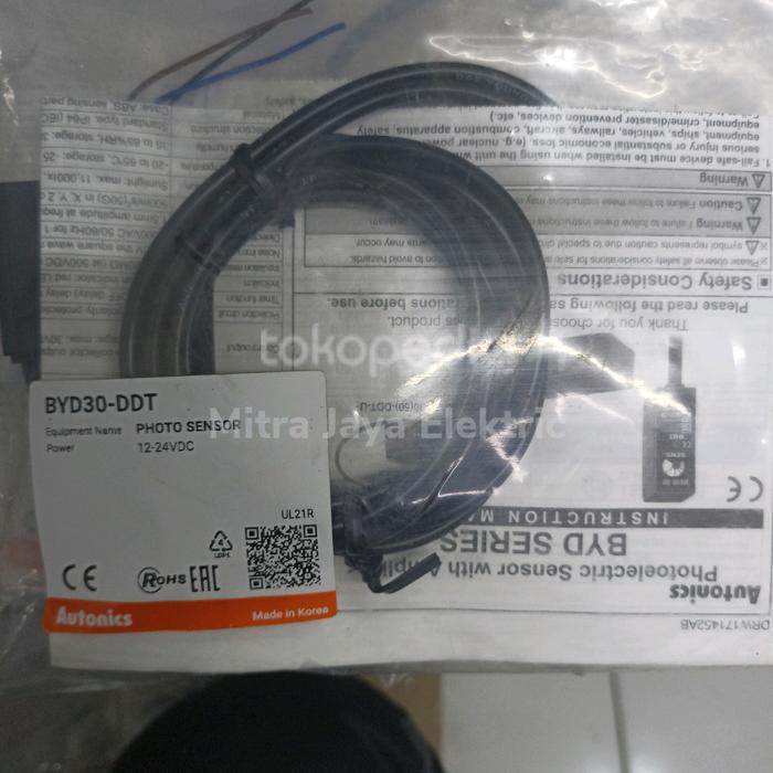 Jual Photo Sensor Autonics BYD30-DDT 12-24VDC - Kota Bandung - Mitra Jaya Elektric | Tokopedia