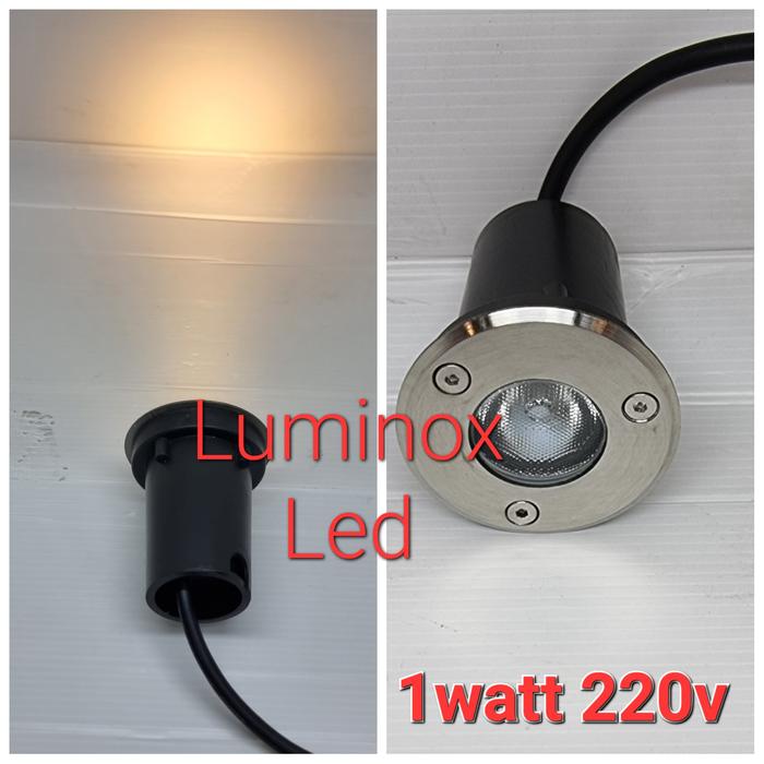 Jual lantai inground light led 1watt 1w 1mata up light 1 watt 220v ...