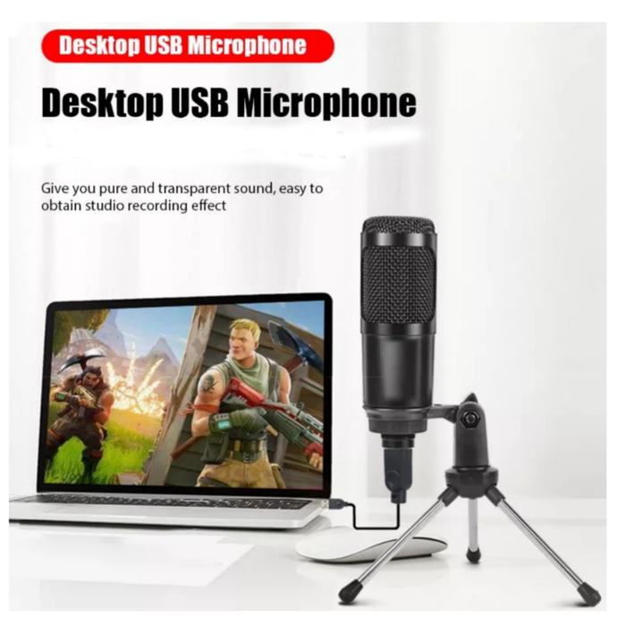 Jual mic Jack USB studio mikrofon microphone PC desktop komputer laptop ...