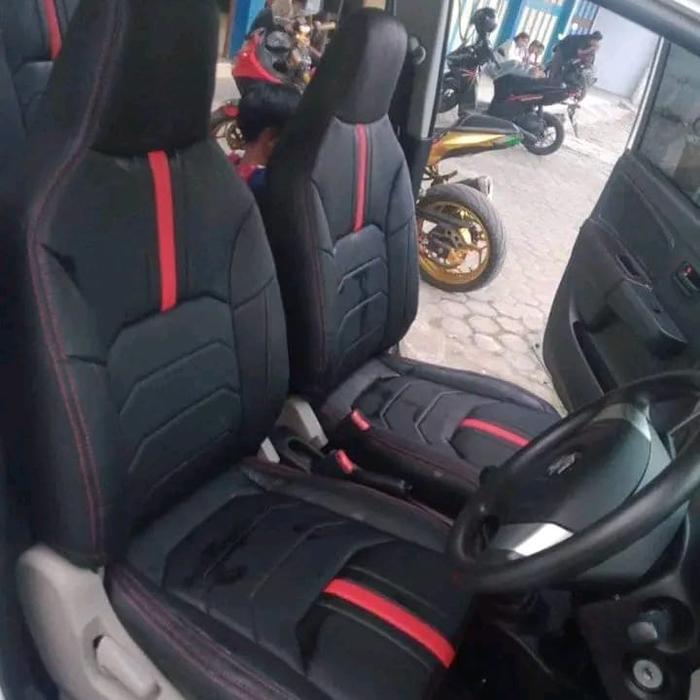 Jual sarung jok mobil calya sigra full set 3 baris,wagon R,ayla,agya ...