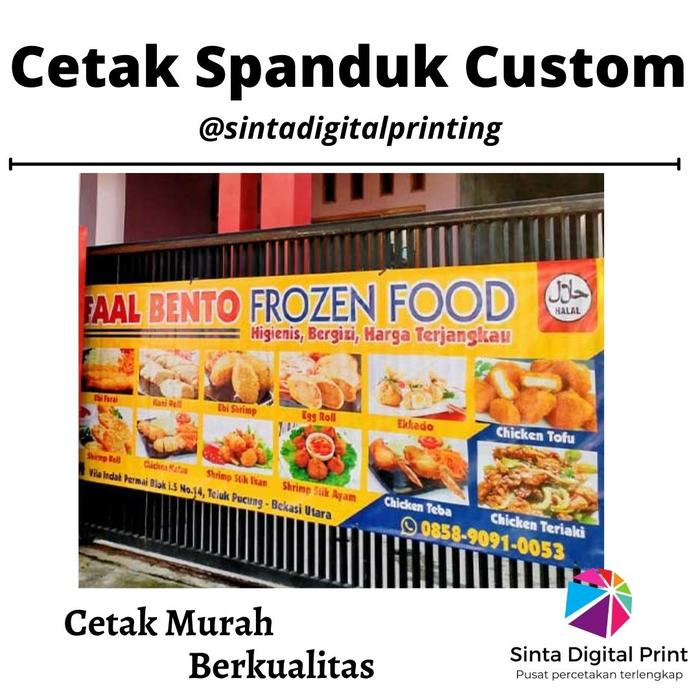 Jual Cetak Spanduk Toko Frozen Food Custom / Banner Flexy - Kab ...