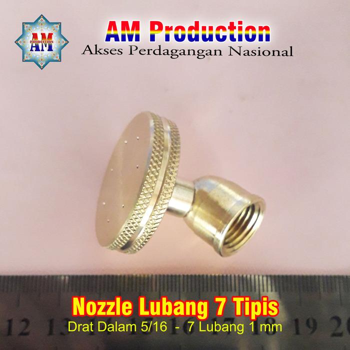 Jual Nozzle Lubang 7 Tipis, Nozzle 7 Lubang, Spuyer 7 Lubang, Alat ...