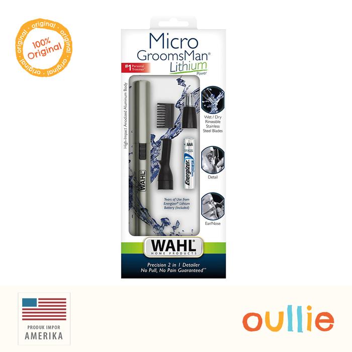 Jual Wahl Micro GroomsMan Lithium Men's Personal Ear, Nose & Brow ...