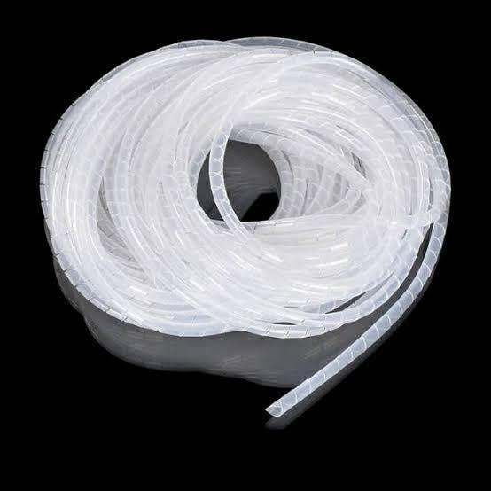 Jual Kabel Spiral Fleksibel Putih Bening KS-10 | Wrapping Band ...