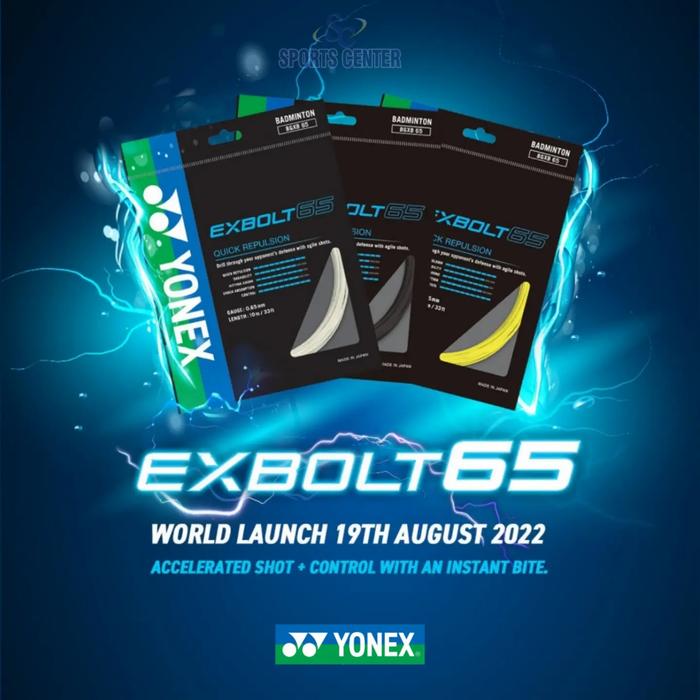 Promo New String / Senar Badminton Yonex Exbolt 65 - Kota Surabaya ...