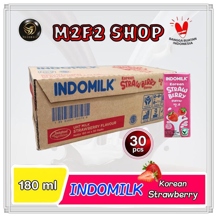 Jual Susu Indomilk Korean Strawberry | Stroberi Kotak UHT - 180 ml (Karton) - Jakarta Pusat ...