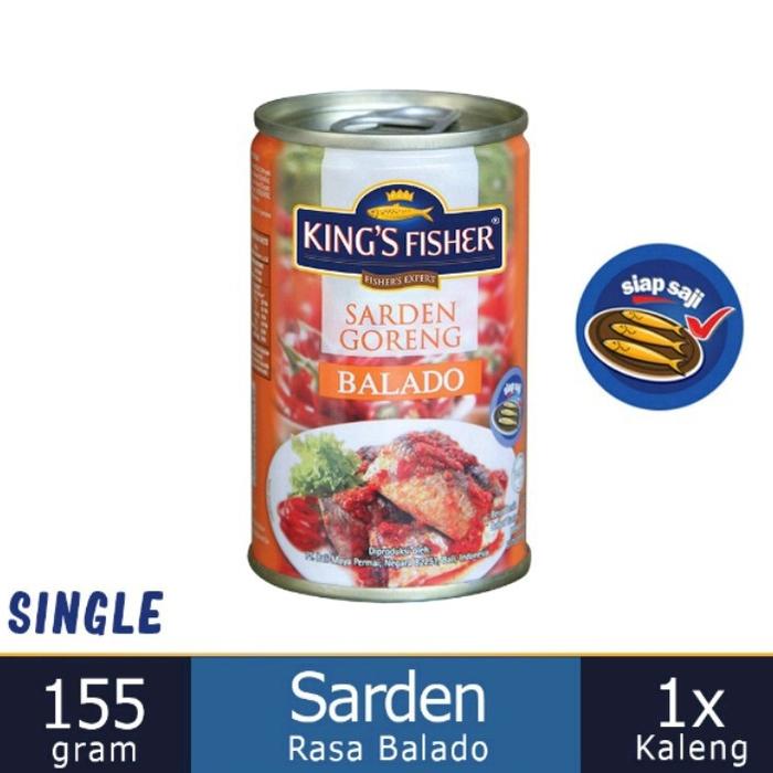 Jual King's Fisher Sarden / Makarel - Ikan sarden Kaleng Saus Tomat - Sambal Bangkok, 155gr ...