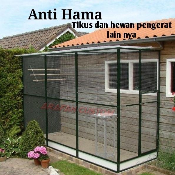 Jual Sangkar Kandang Koloni Aviary Besi Burung Hantu Lovebird Kakatua ...
