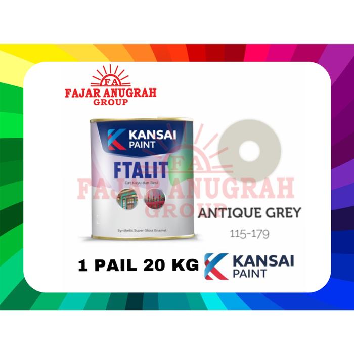 Jual Kansai Ftalit Gloss antique grey 115-179 Cat Kayu dan Besi 20 Kg ...