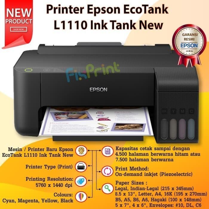 Jual Printer Epson L1211 Hitam L1216 Putih pengganti Epson L1210 Print ...